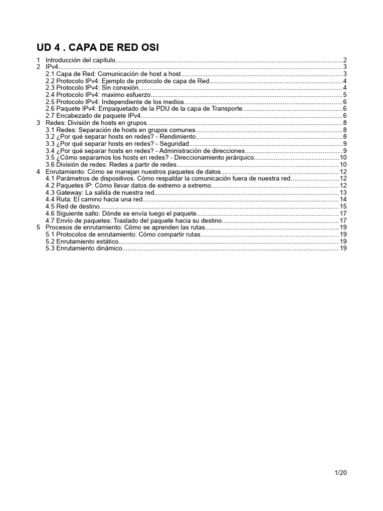 UD4 RED Sub | PDF | Enrutador (Computación) | Protocolos de internet