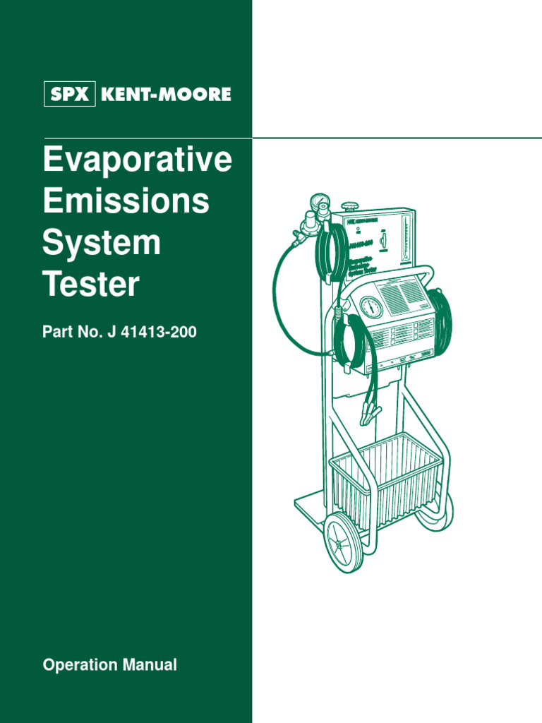 Evap Tester Kentmoore | PDF | Flow Measurement | Gases