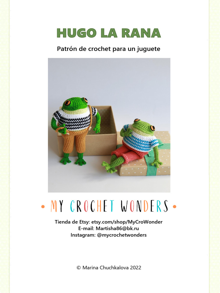 Hugo The Frog SPANISH | PDF | Tejer | Costura