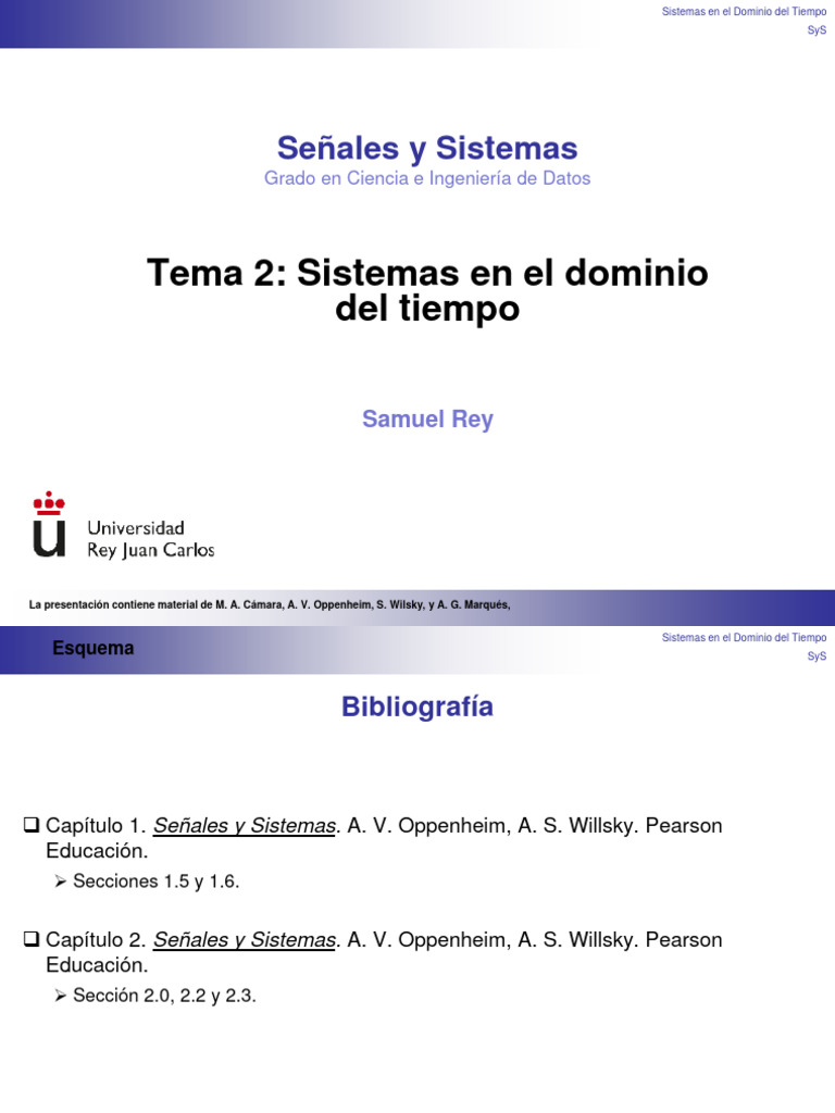 Tema2 SyS | PDF | Ecuaciones | Matemáticas Aplicadas