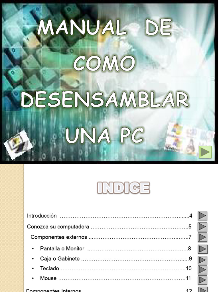 Guía para desensamblar una PC | PDF | Hardware de la computadora ...