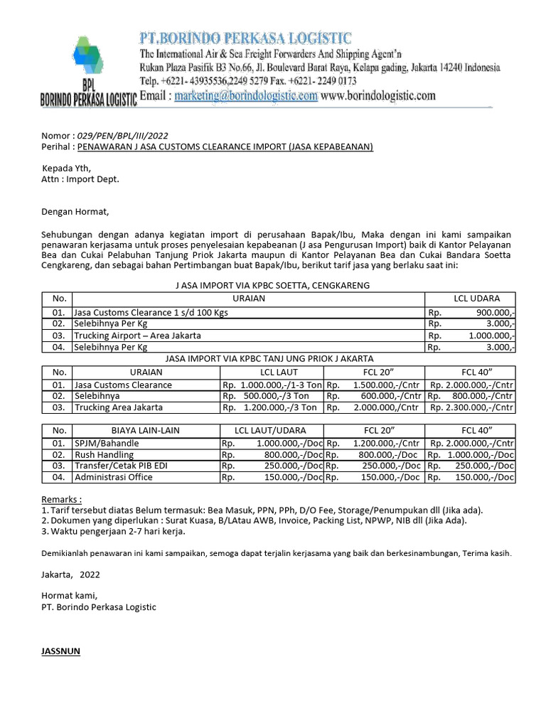Customs Clearance Import Pdf