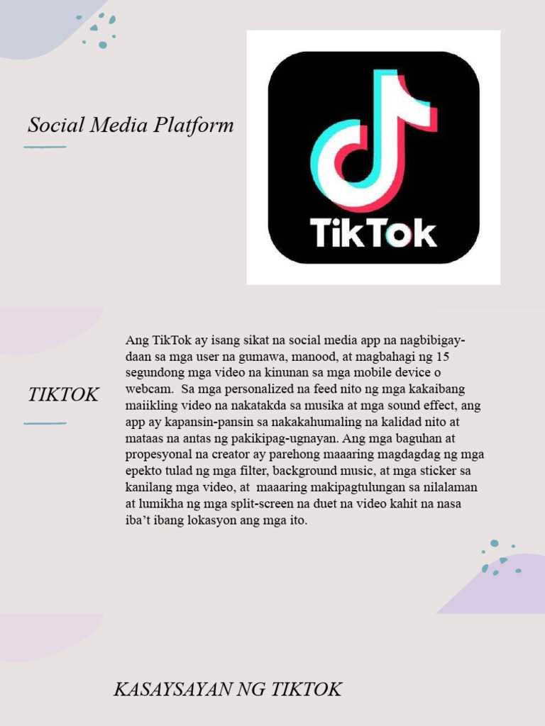 TIKTOK | PDF