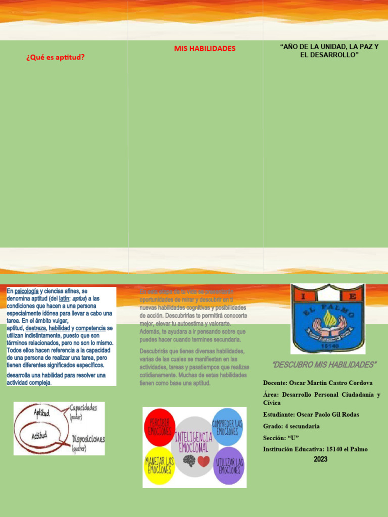 Doc5 PAOLO Triptico | PDF | Aprendizaje | Ciencias del comportamiento