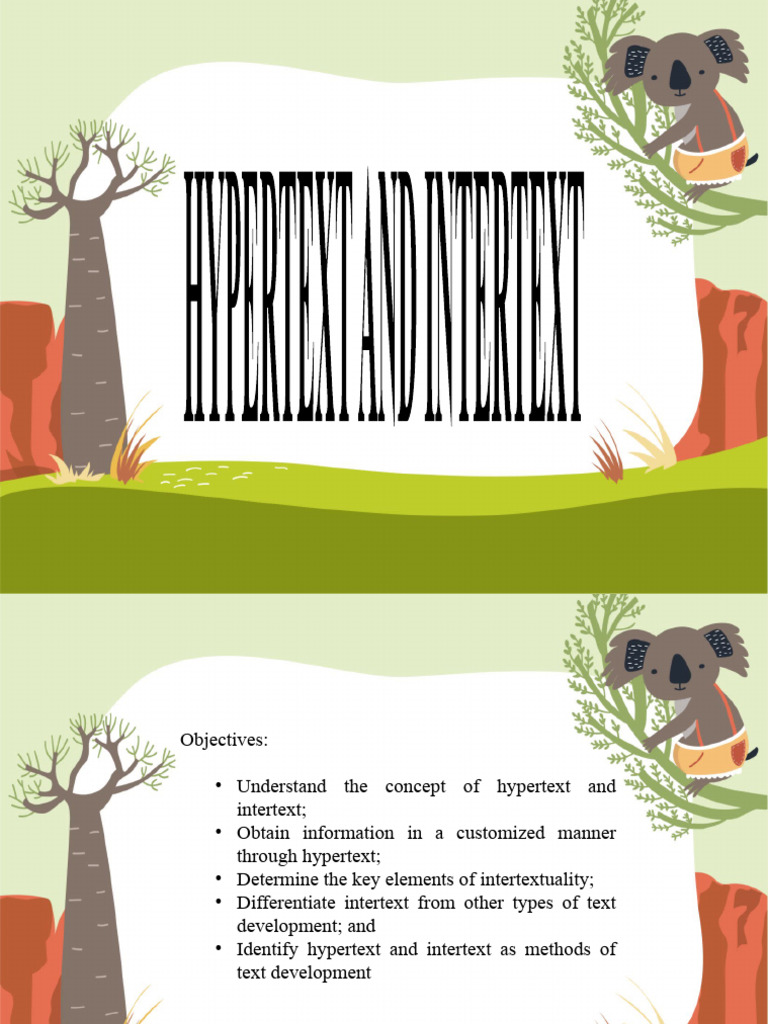 Hypertext and Intertext | PDF | Hypertext | Intertextuality