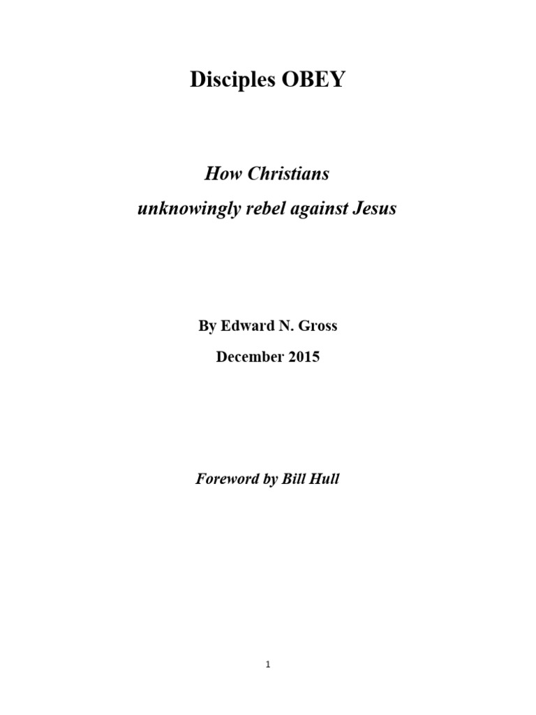Disciples Obey FINAL Master | PDF | Disciple (Christianity) | Jesus