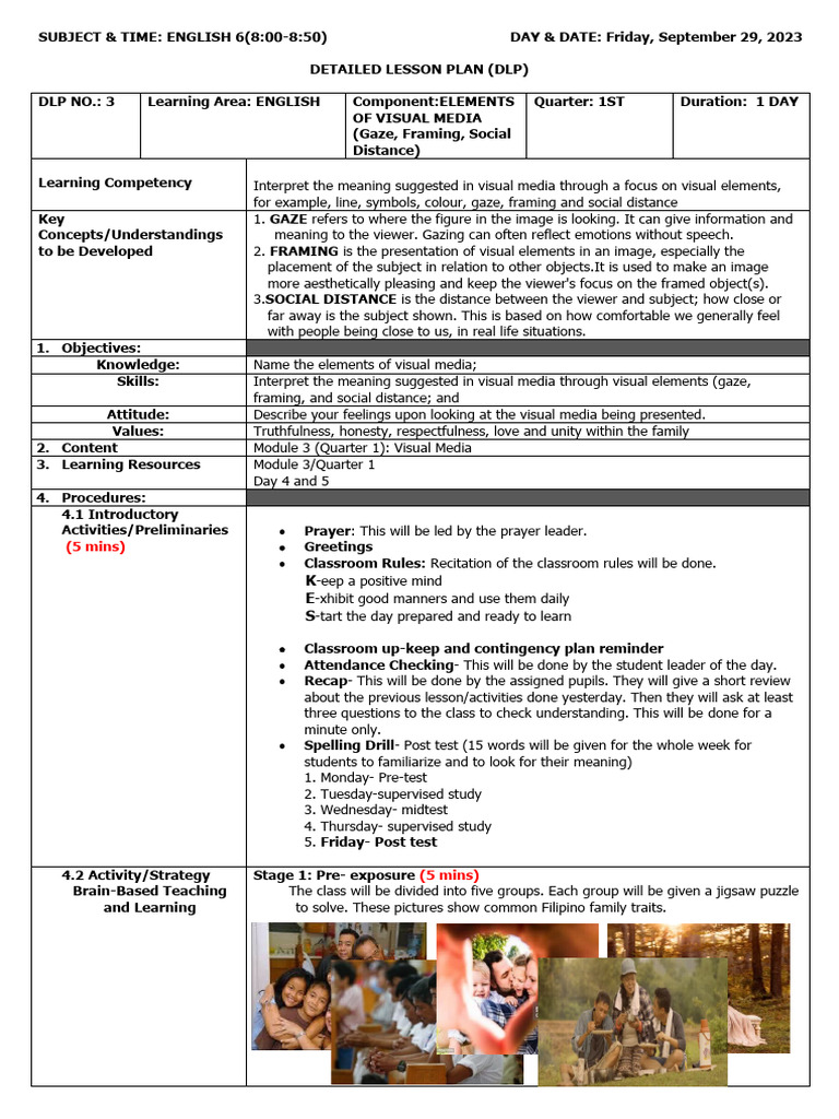 English 6-MODULE 3 (Quarter 1) | PDF | Learning | Framing (Social Sciences)