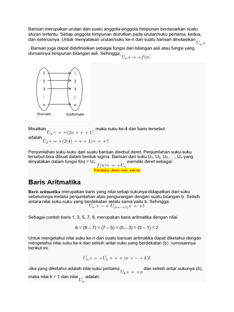 Baris Deret Aritmatika Geometri | PDF