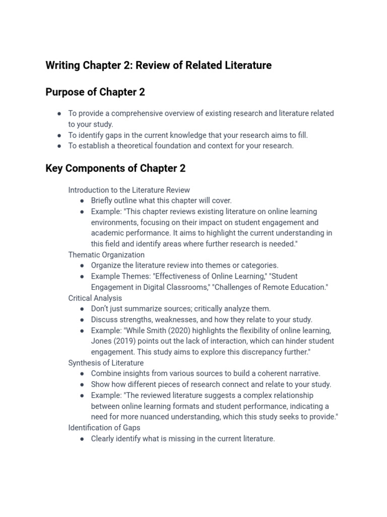 SHS Thesis Writing Chapter 2 - Review of Related Literature | PDF
