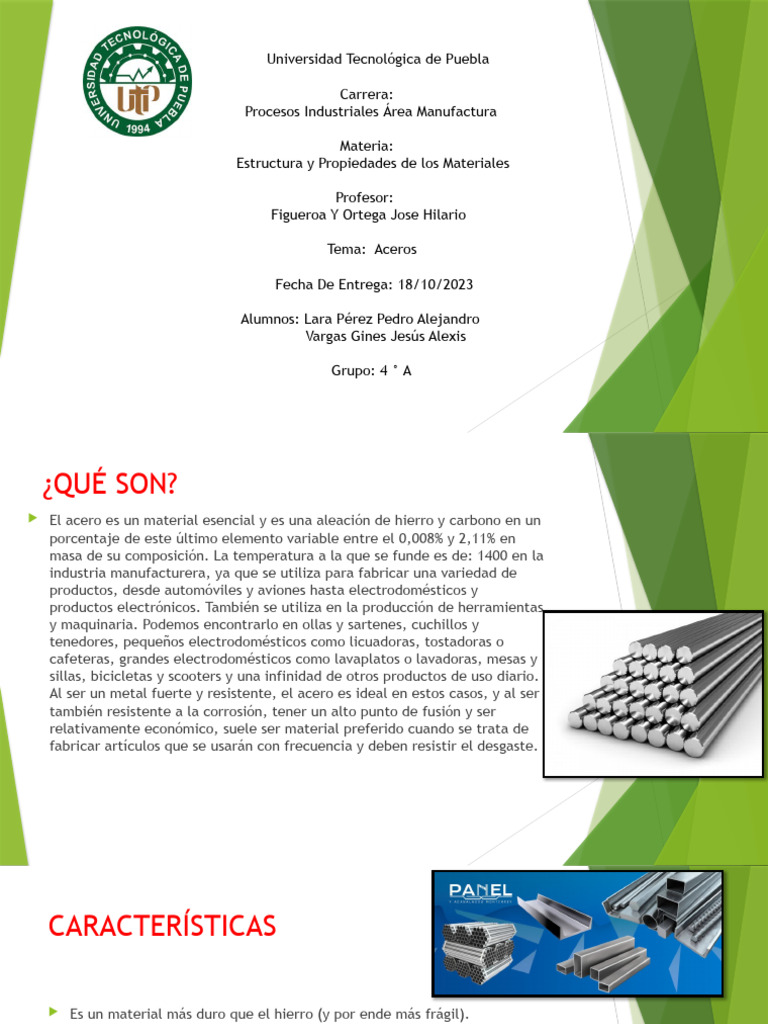 ACEROS | PDF | Acero | Aleación