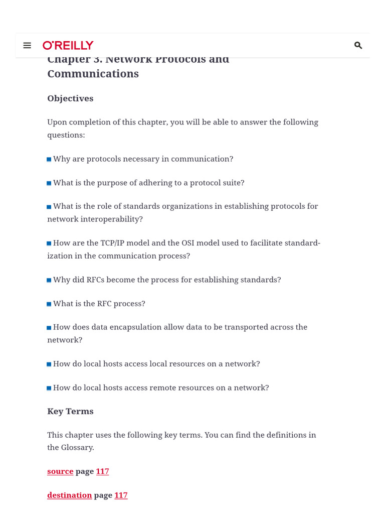 Chapter 3. Network Protocols and Communications | PDF | Osi Model | Internet Protocol Suite