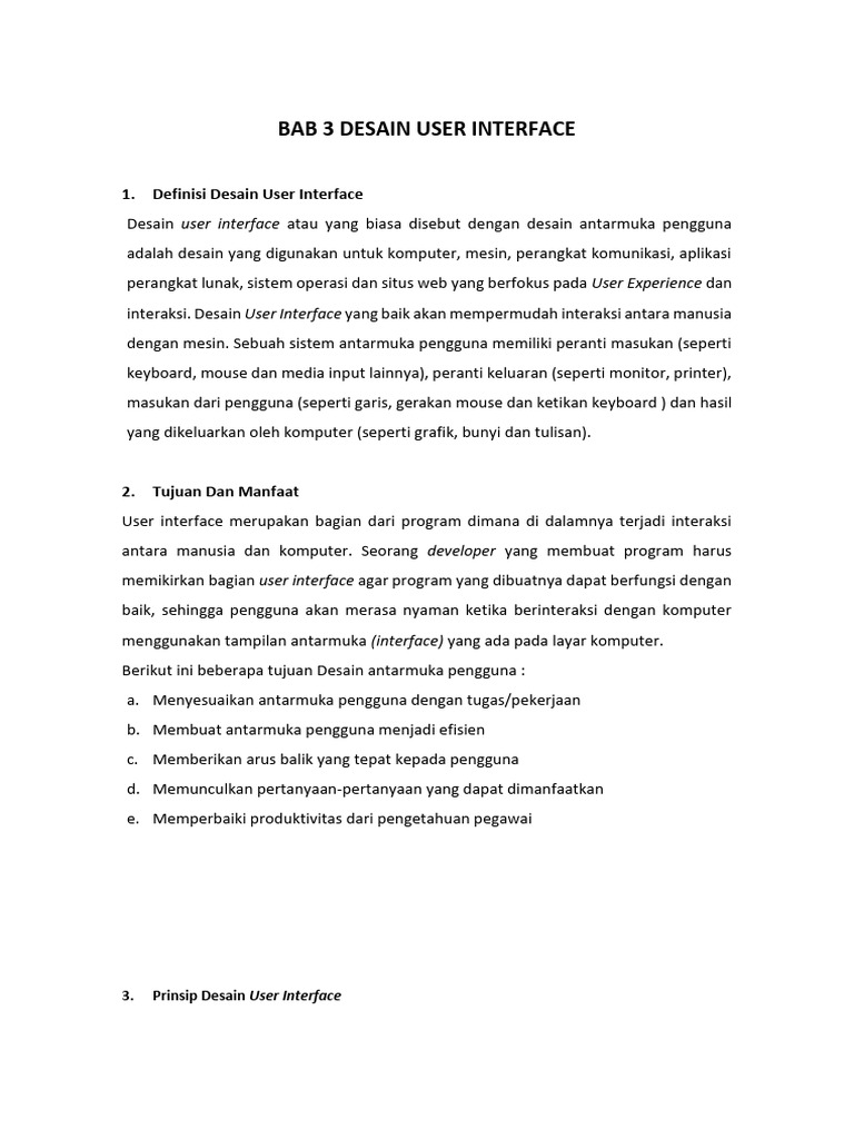 Desain Media Interaktif BAB 3 Desain User Interface | PDF