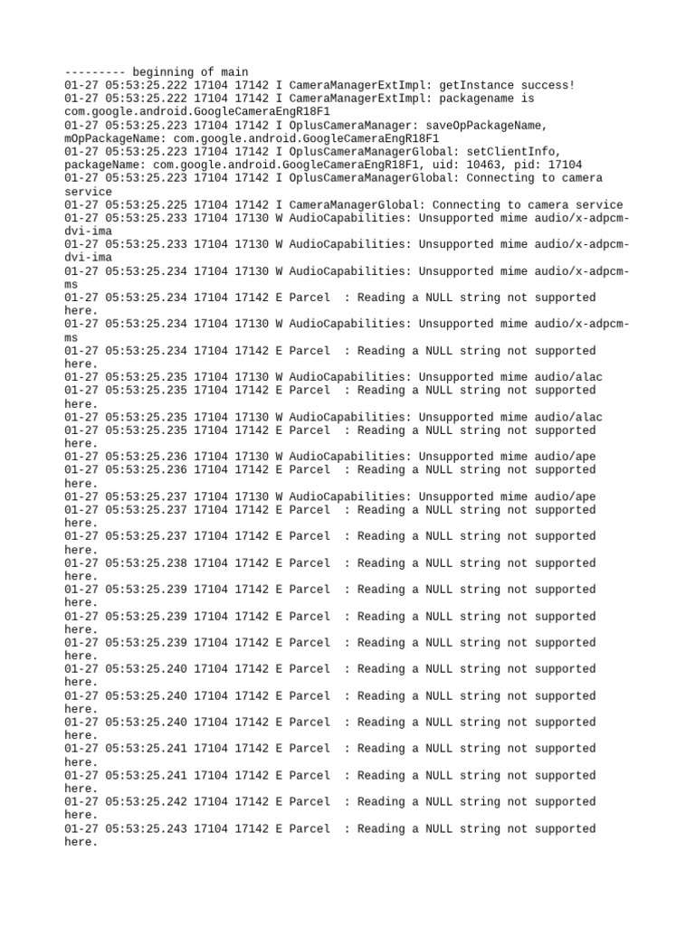 Log Cat 1706309605099 Pdf Java Programming Language Android Operating System