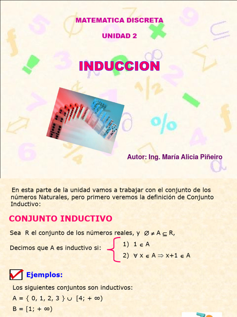 Apunte Inducción Matemática - Matemática Discreta | PDF