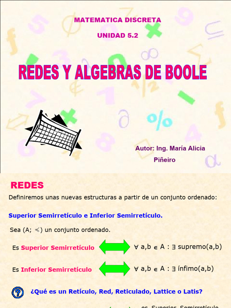 Apunte Redes y Algebras de Boole - Matemática Discreta | PDF | Puerta ...