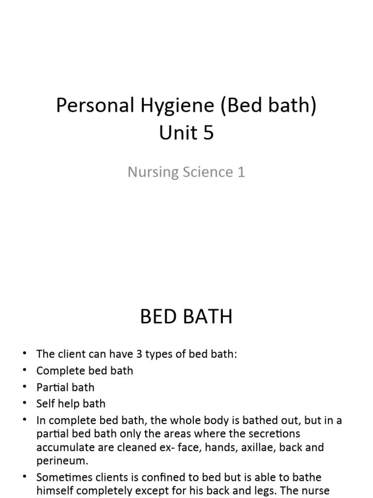 L3 Bed Bath | PDF | Labia | Bathing