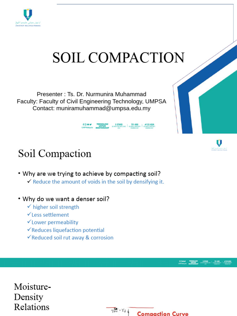 Soil Compaction - UKM - Joint Lecture | PDF | Civil Engineering ...