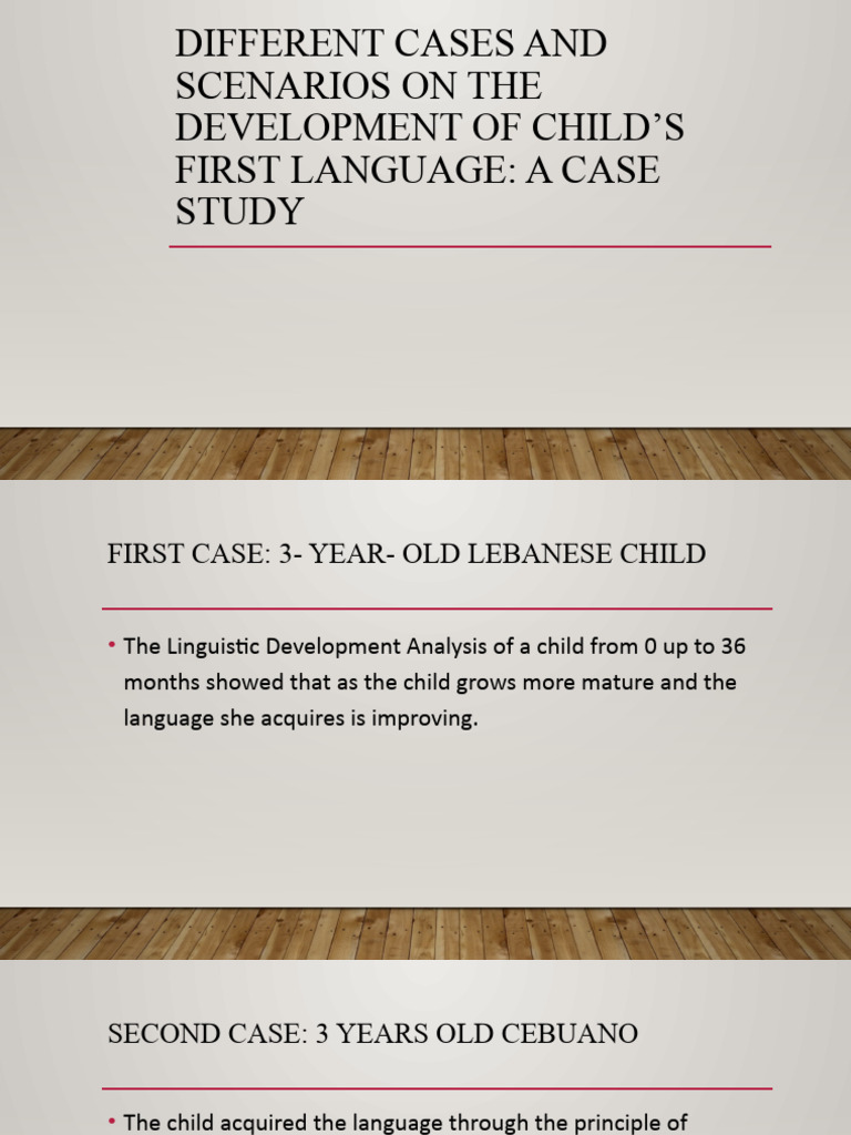 Different Cases and Scenarios On The Development of | PDF