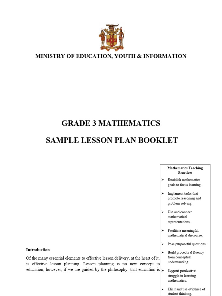 NMP - Grade 3 Sample Mathematics Lesson Plan Booklet - 20201011 - v2 ...