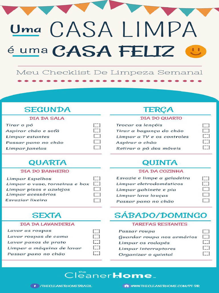 Check List Rotina Da Casa | PDF