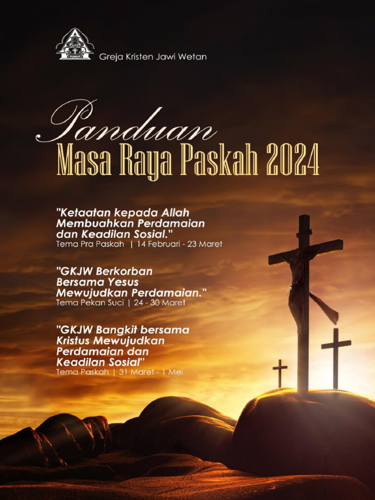 Panduan Masa Raya Paskah 2024 | PDF | Ilmu Sosial | Agama & Spiritualitas