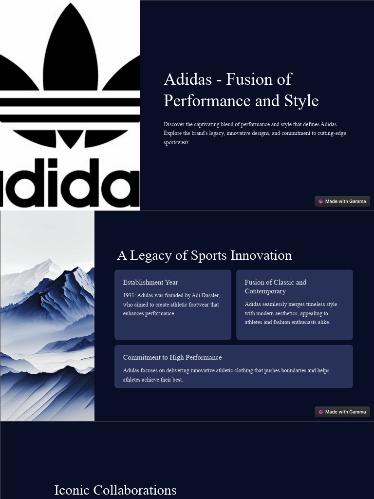Adidas Fusion of Performance and Style | PDF | Adidas | Sneakers