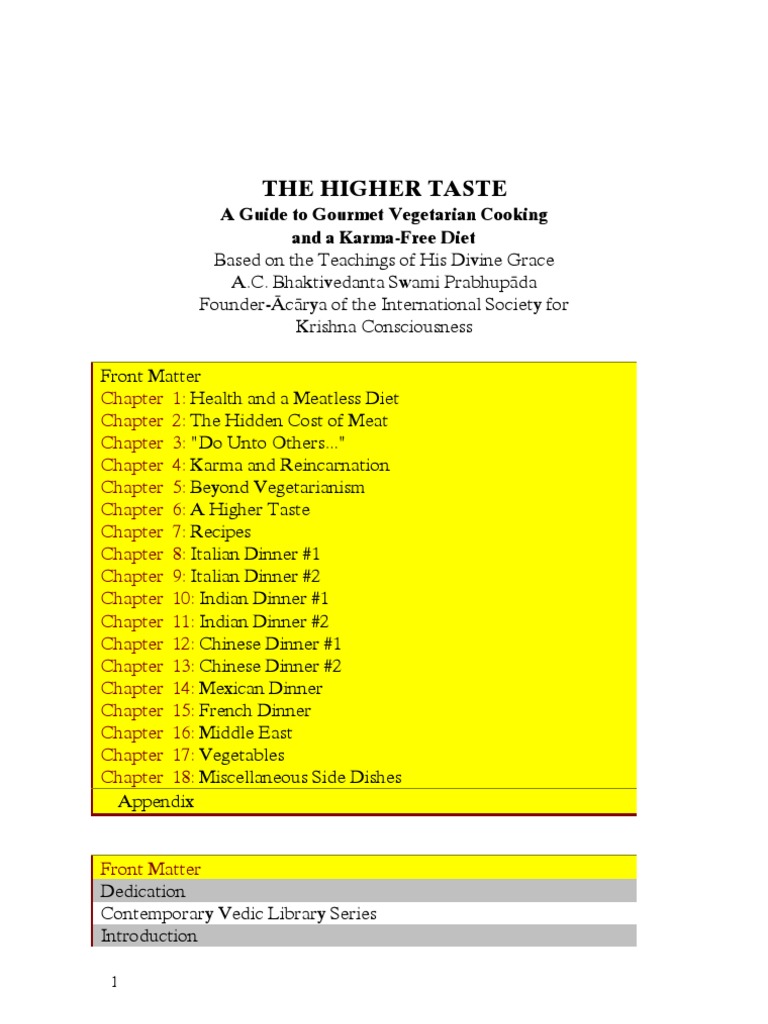 The Higher Taste | PDF | Vegetarianism | Meat