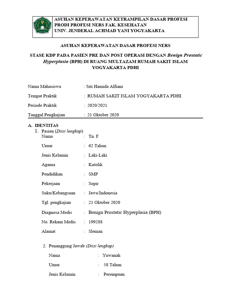 ASKEP BPH KDP (Siti Hamida Alfiani) | PDF