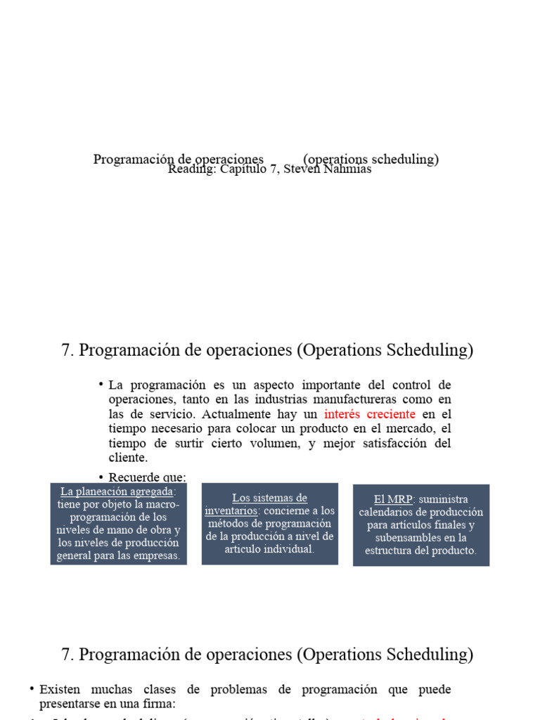 Programación de Operaciones | PDF | Algoritmos | Programación de computadoras