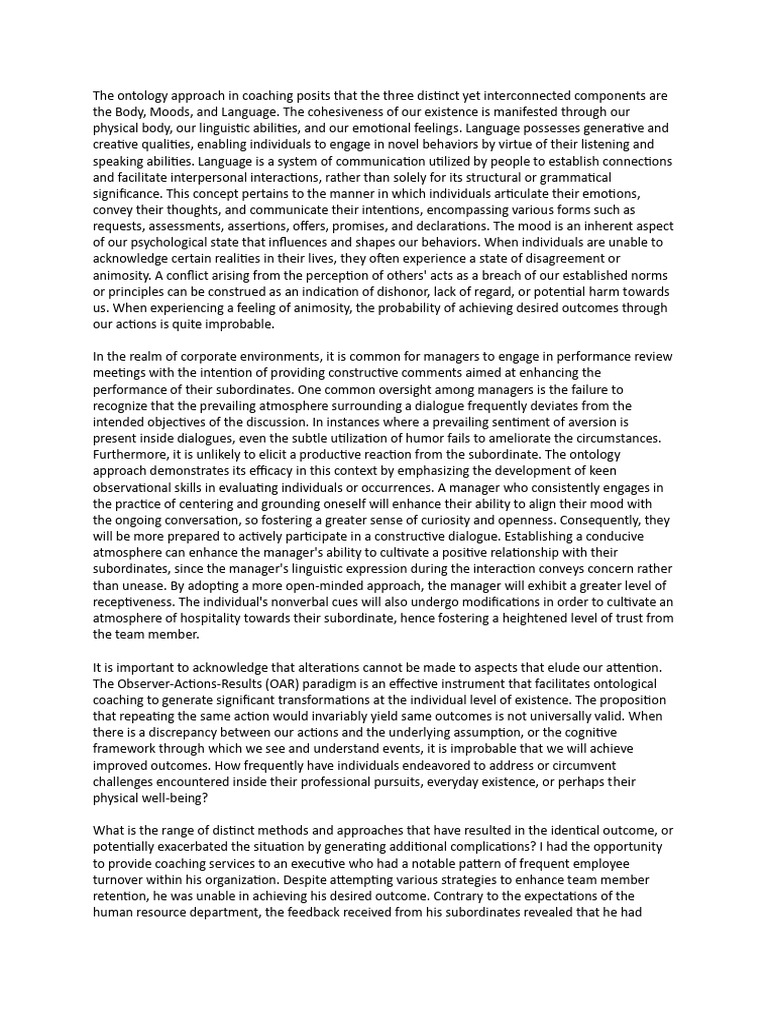 Language-Body-Moods An Integrative Approach of Change Ontology of ...