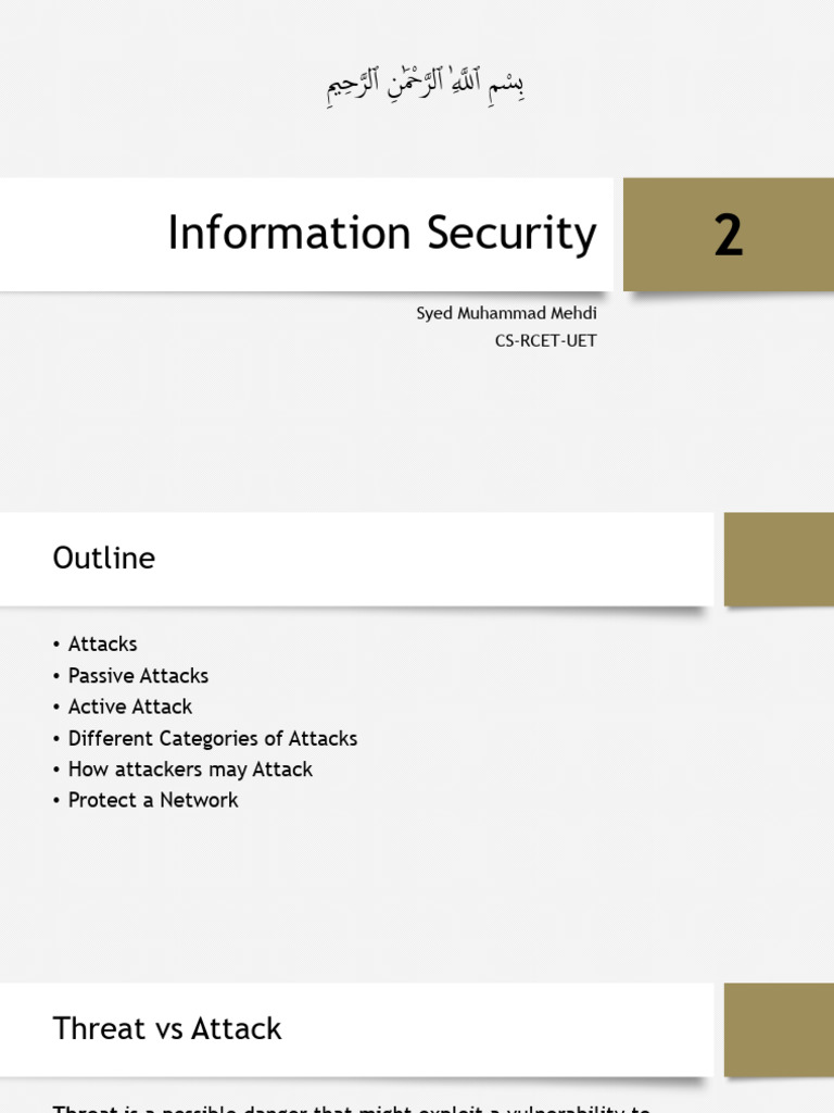 Information Security-2 Attacks | PDF | Denial Of Service Attack | Computer Network