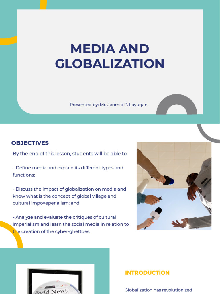 Lesson 7 - Media and Globalization | PDF | Mass Media | Imperialism