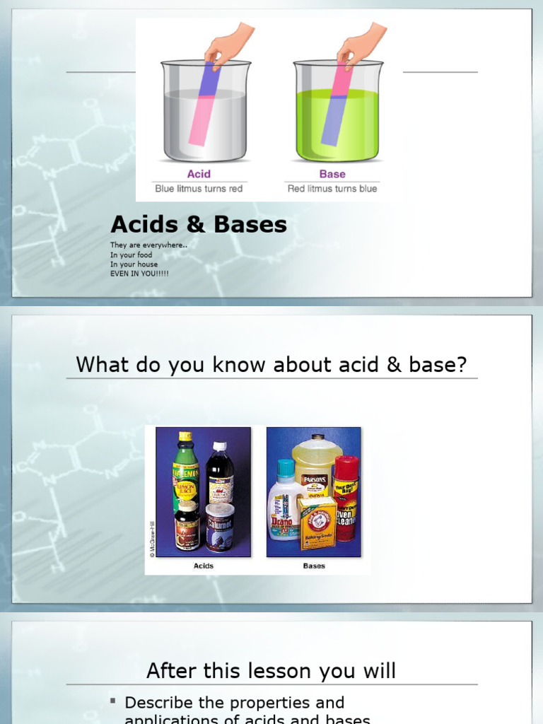 Acids & Bases | PDF | Acid | Ph