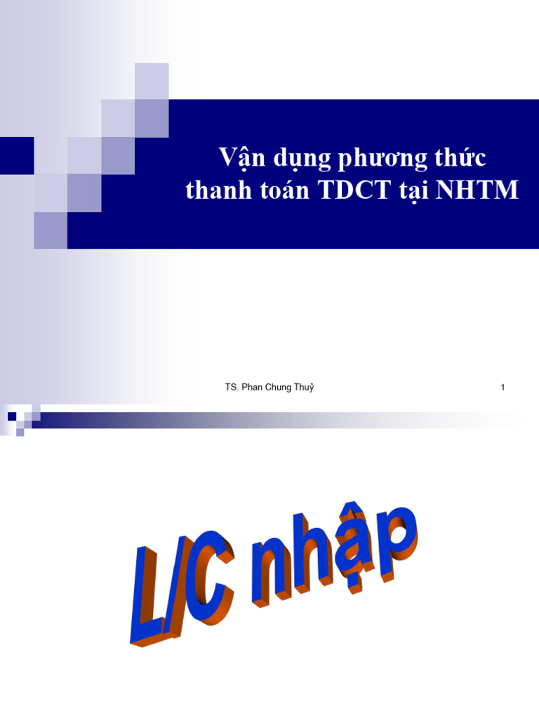 Chapter 9. Tài TR XNK C A NHTM | PDF