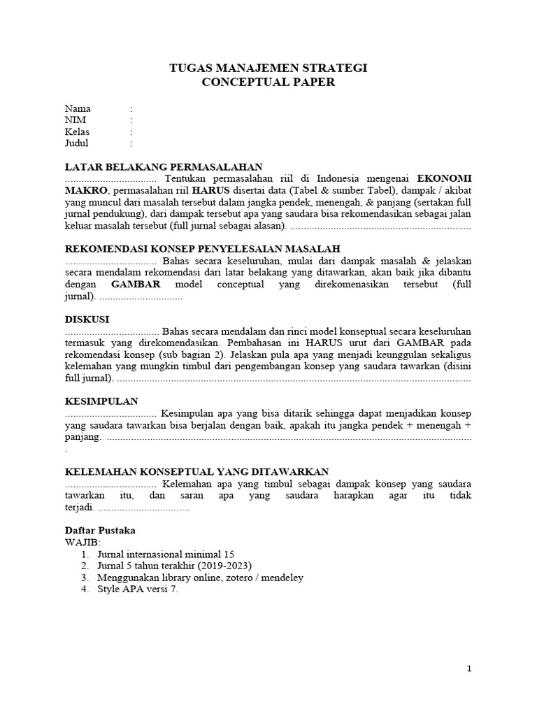 Template MS Conceptual Papers | PDF