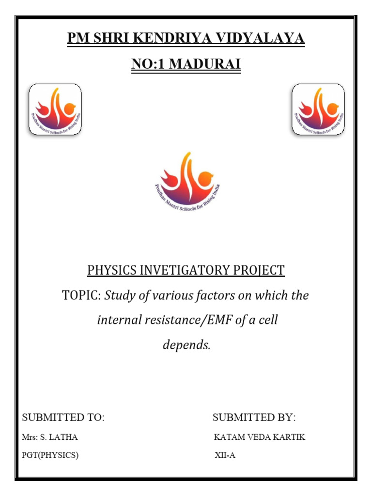 Physics Project | PDF | Electrical Resistance And Conductance | Materials