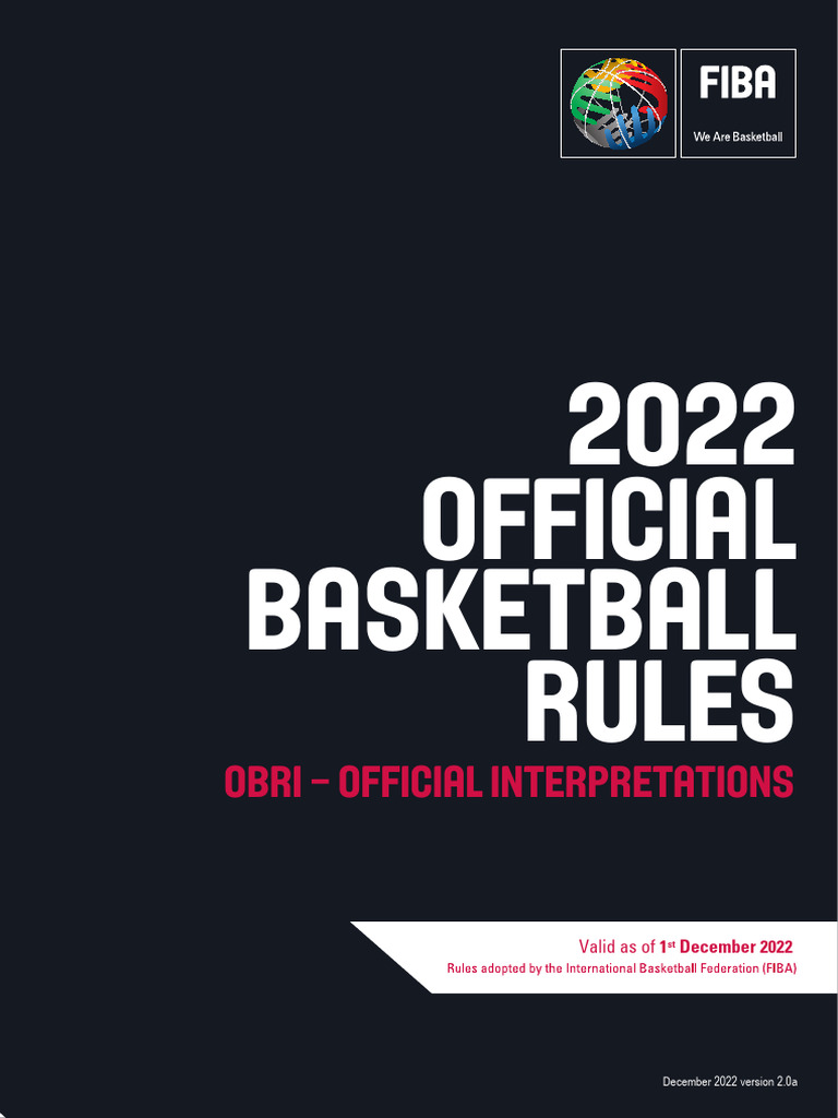 FIBA Basketball Rules Guide | PDF | Athletic Sports | Rules