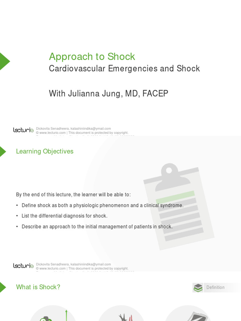 Emergency Medicine_Shock | PDF | Shock (Circulatory) | Heart