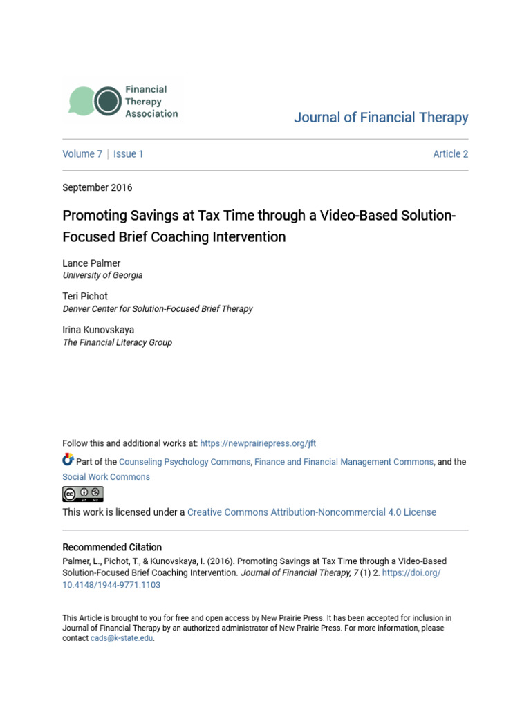 Video-Based Solution-Focused Brief Coaching | PDF | Psychotherapy ...