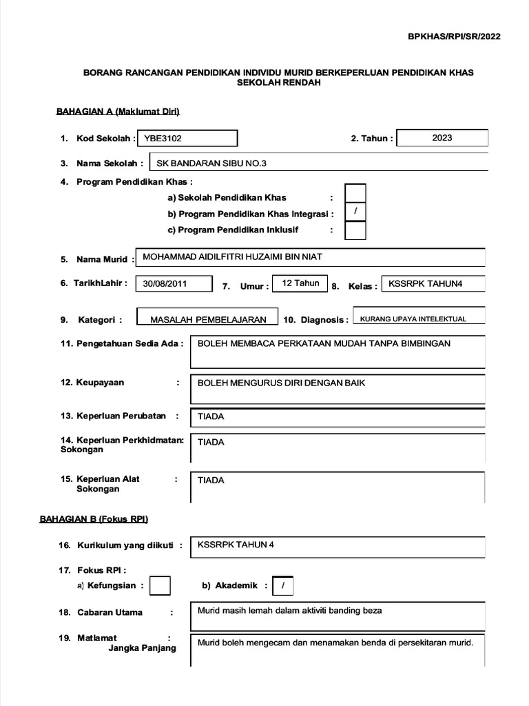 PDF Borang Rpi Aidil - Compress | PDF