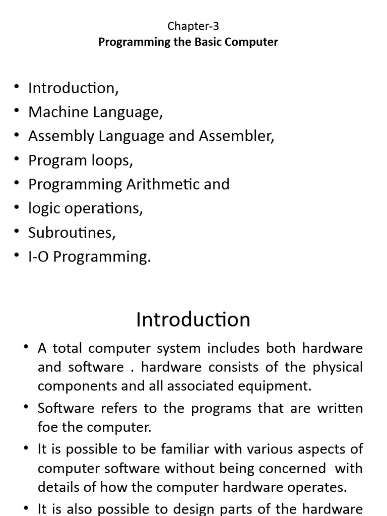 Basic Computer Programming Concepts | PDF | Assembly Language | Computer Program