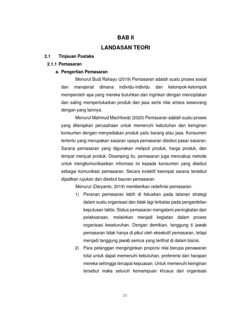 Contoh Bab 2 Skripsi Kualitatif Pdf