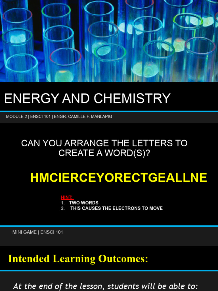 Module 2 - Energy and Chemistry | PDF | Redox | Anode