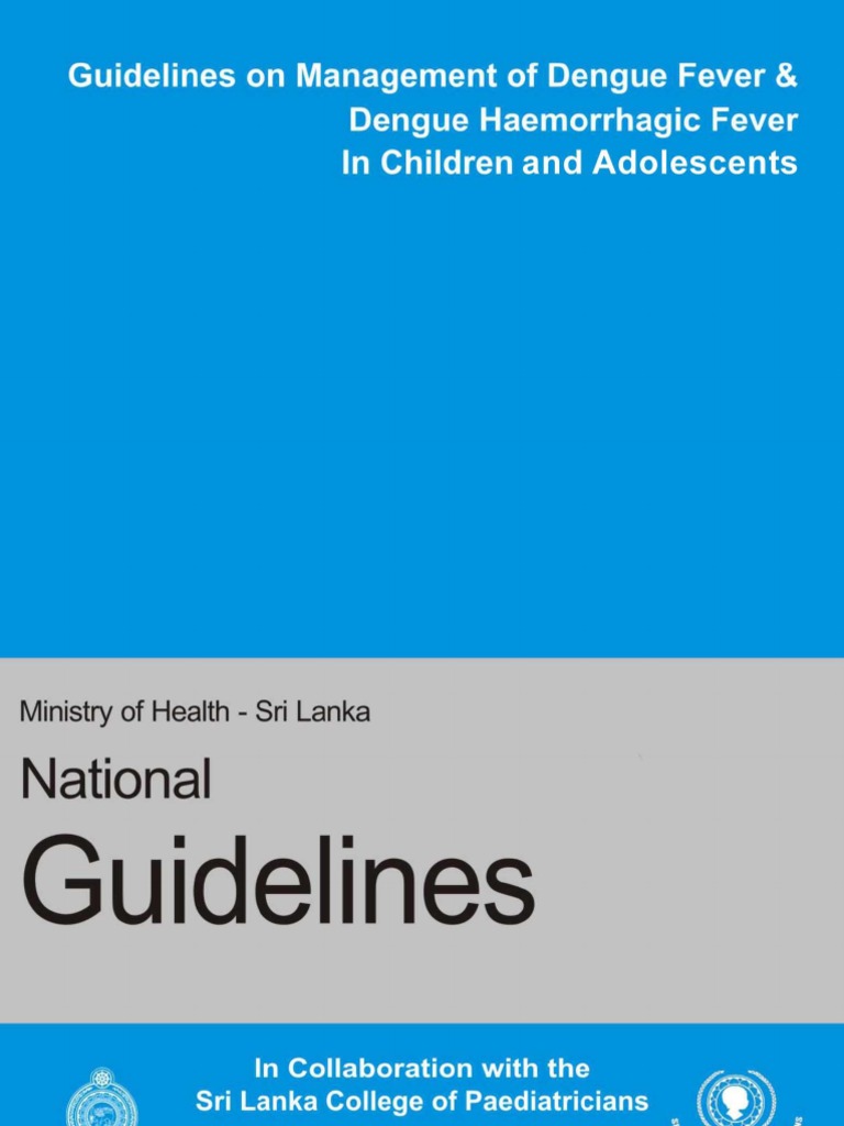 Guidelines On Management of DF and DHF in Children and Adolescents | PDF