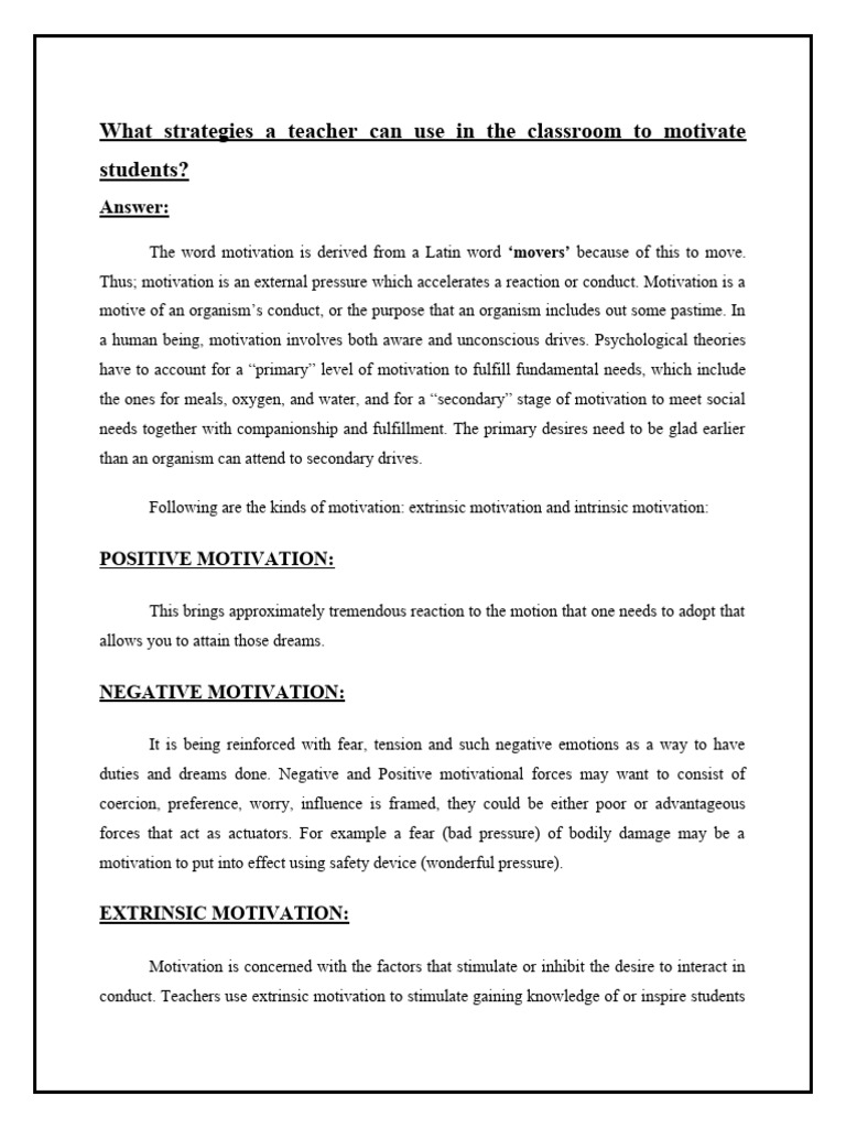 Assignment 5 | PDF | Motivational | Motivation