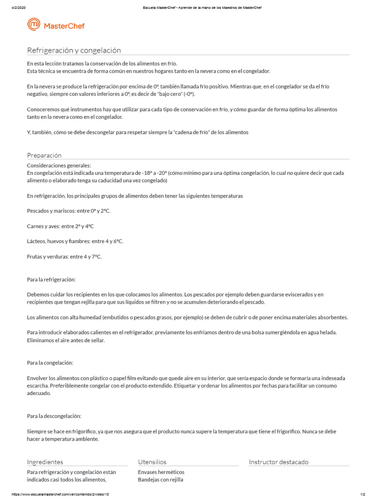 10 Conjelacion y Refrijeracion | PDF | Refrigerador | Comida y bebida