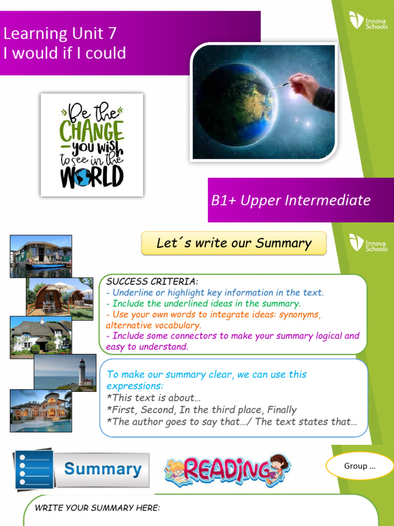 TW B1 Week 1 Activity 5 - Summary Folder | PDF