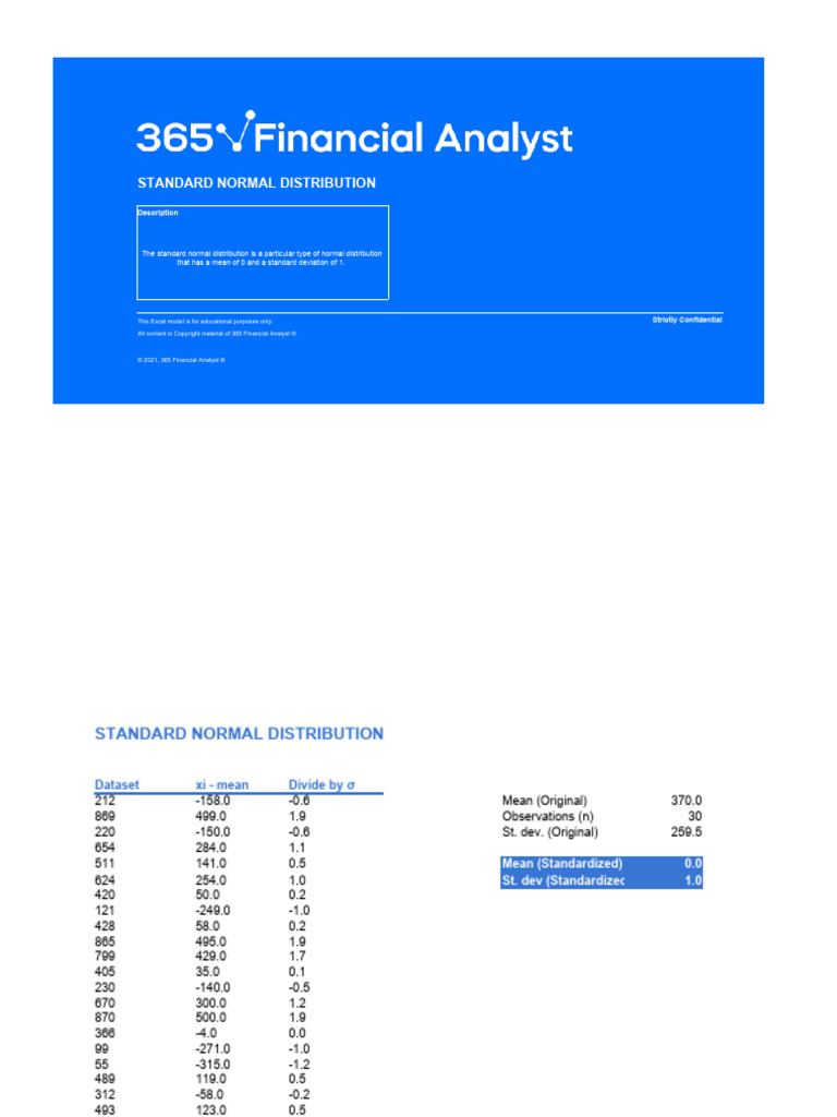24 Standard Normal Distribution | PDF 24 Standard Normal Distribution | PDF