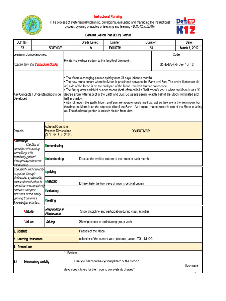 Curriculum Guide: Instructional Planning | PDF