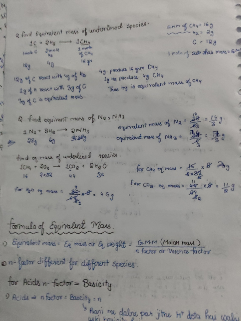 Chemistry note | PDF